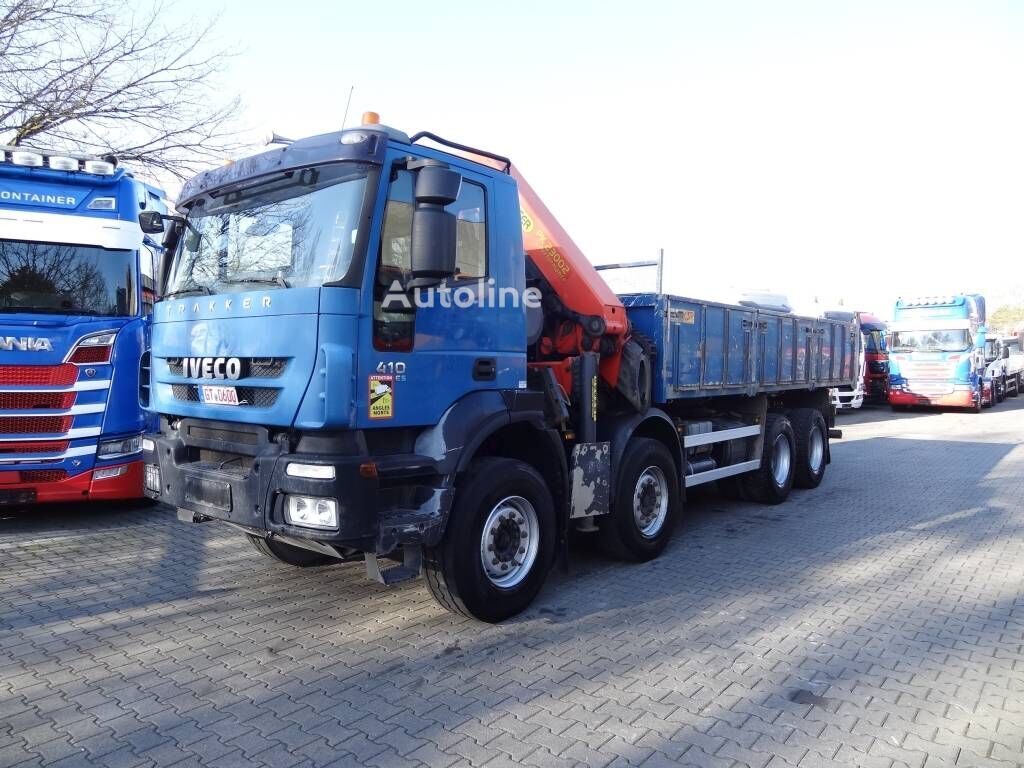 IVECO Trakker AD340T41 8X4 Kipper Kran Palfinger 23002 kiper