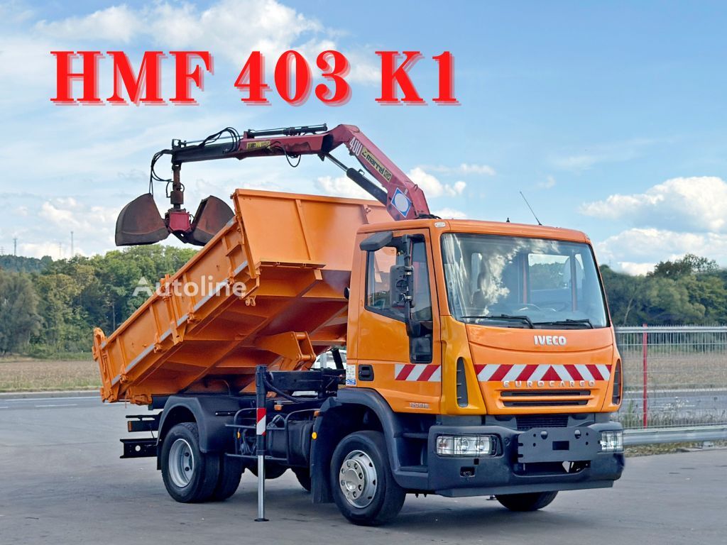 IVECO EUROCARGO 120E18 * HMF 403 K1 * TOPZUSTAND kiper