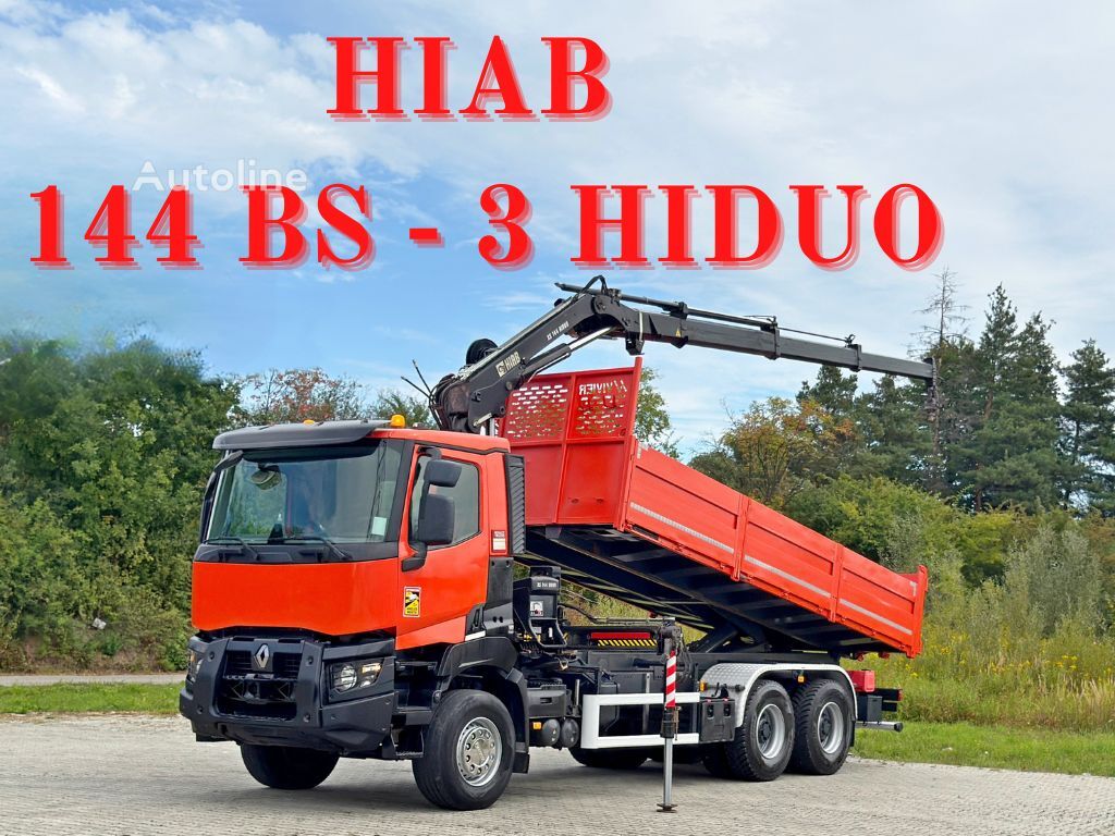 Renault K 380 * HIAB 144 BS - 3 HIDUO + FUNK * 6x4 * TOP kiper