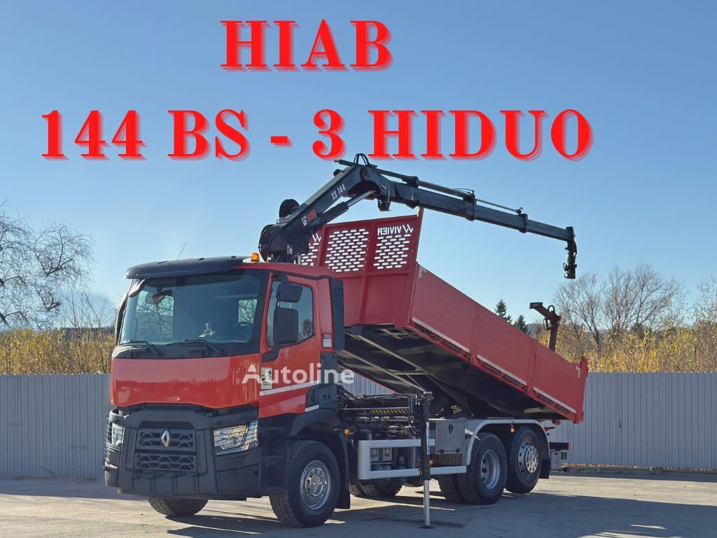 Renault C430 * HIAB 144 BS - 3 HIDUO+ FUNK/ 6x2 kiper