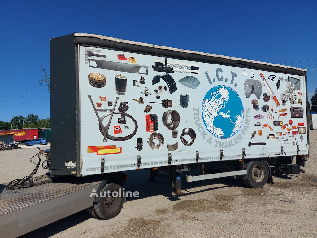 Noyens BE Curtainsider semi-trailer + DHollandia LBW poluprikolica sa kliznom ceradom