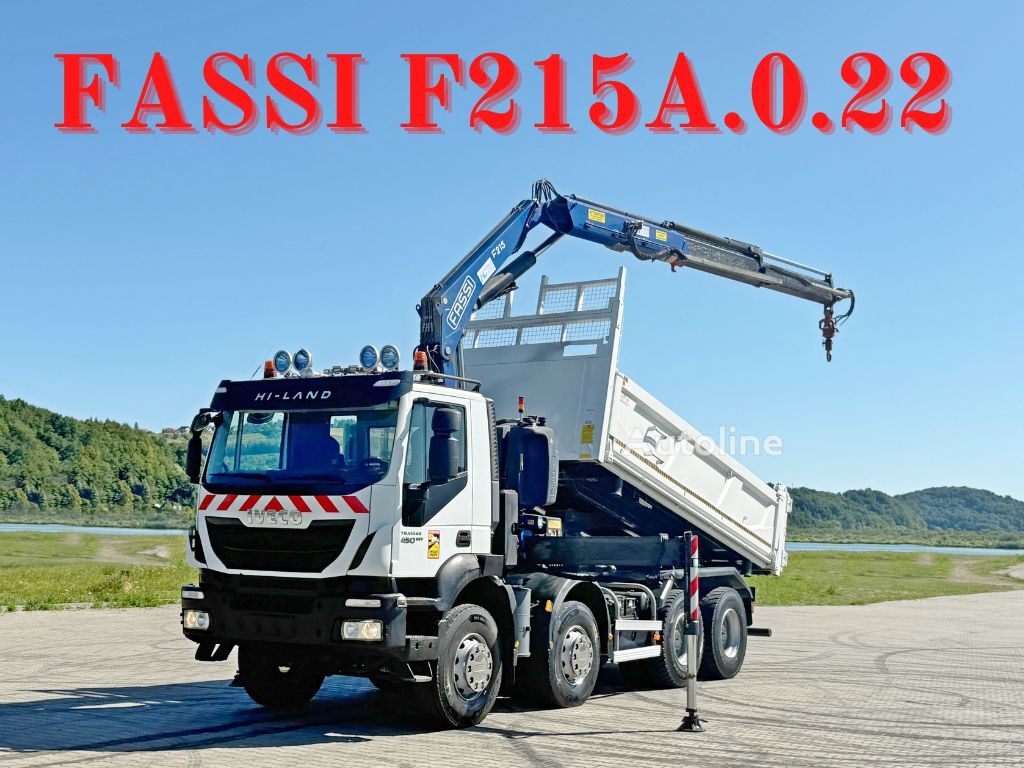 IVECO TRAKKER 450 * FASSI F215A.0.22 + FUNK / 8x4 *TOP kiper