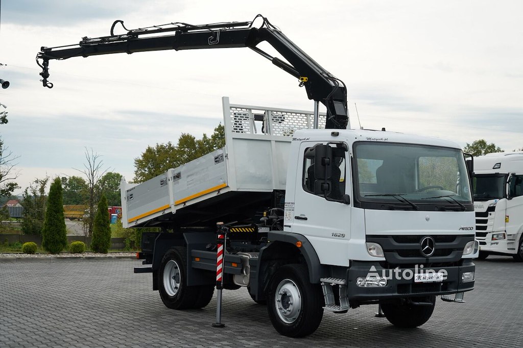 Mercedes-Benz ATEGO 1629 / 4x4 / WYWROTKA + HDS HIAB 111 B-3  / PILOT /  ROTAT kiper