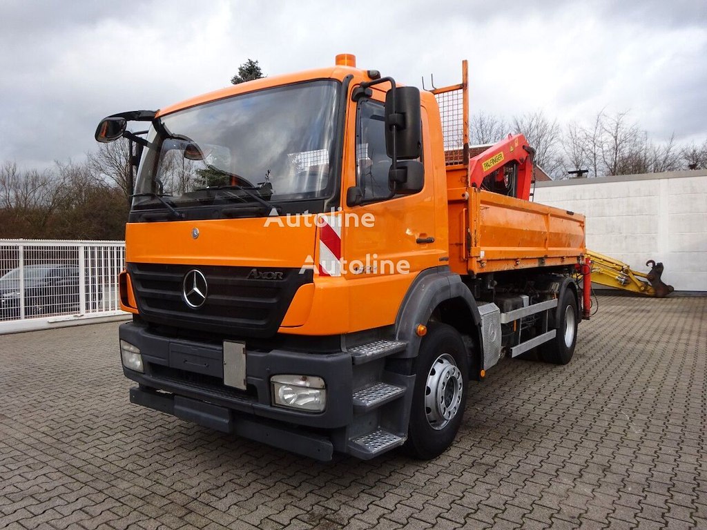 Mercedes-Benz Axor 1833 - 2 way tipper+crane kiper