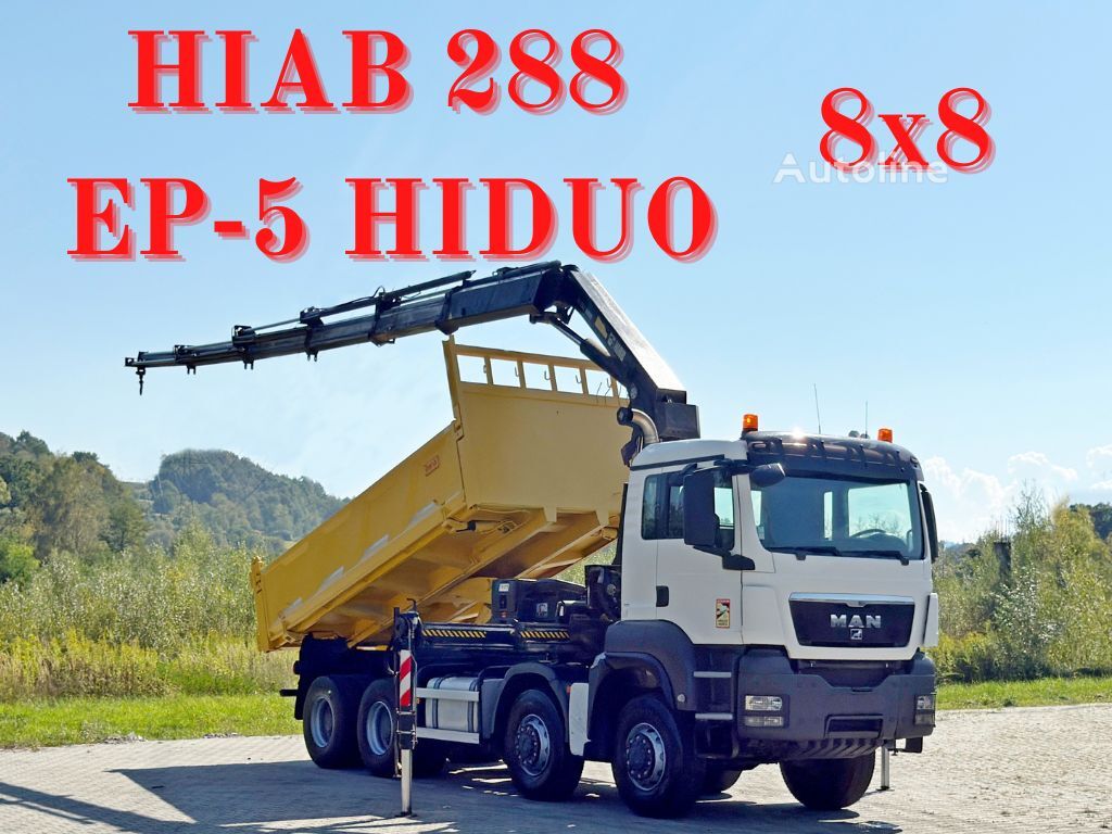 MAN TGS 32.510 * HIAB 288 EP - 5HIDUO/ FUNK * 8x8 kiper