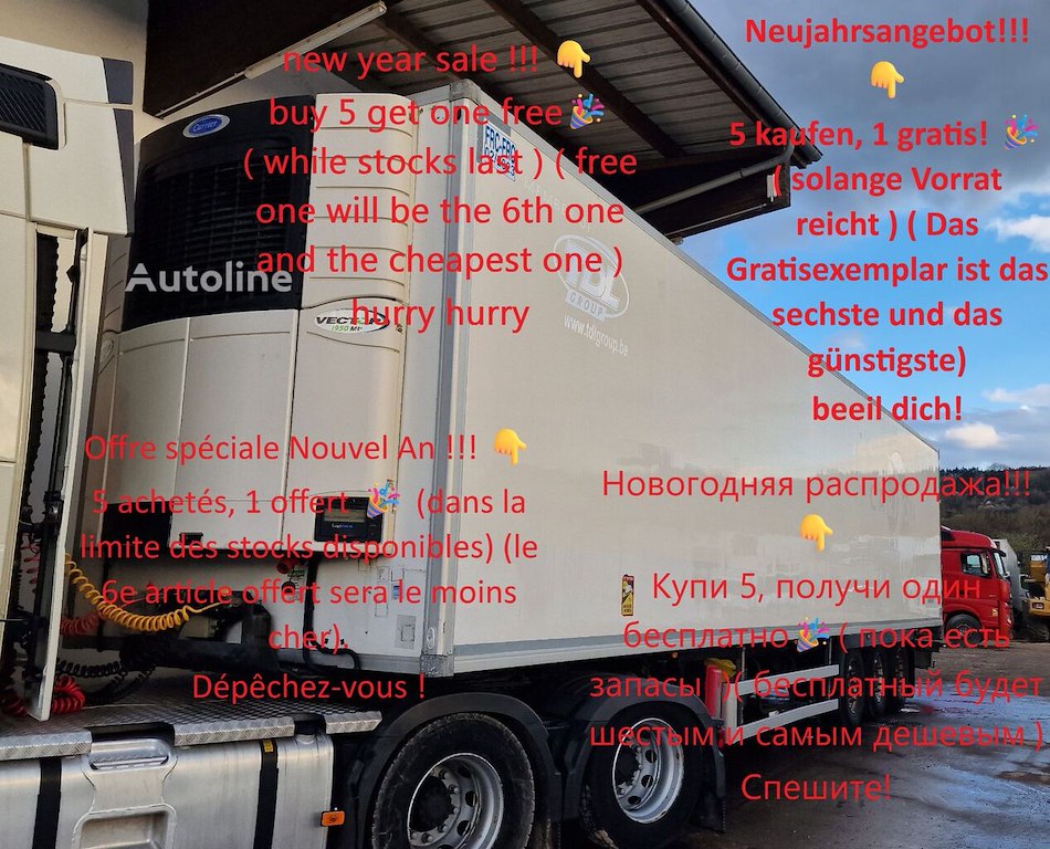 Fruehauf FRIGO SEMI 39T poluprikolica hladnjača
