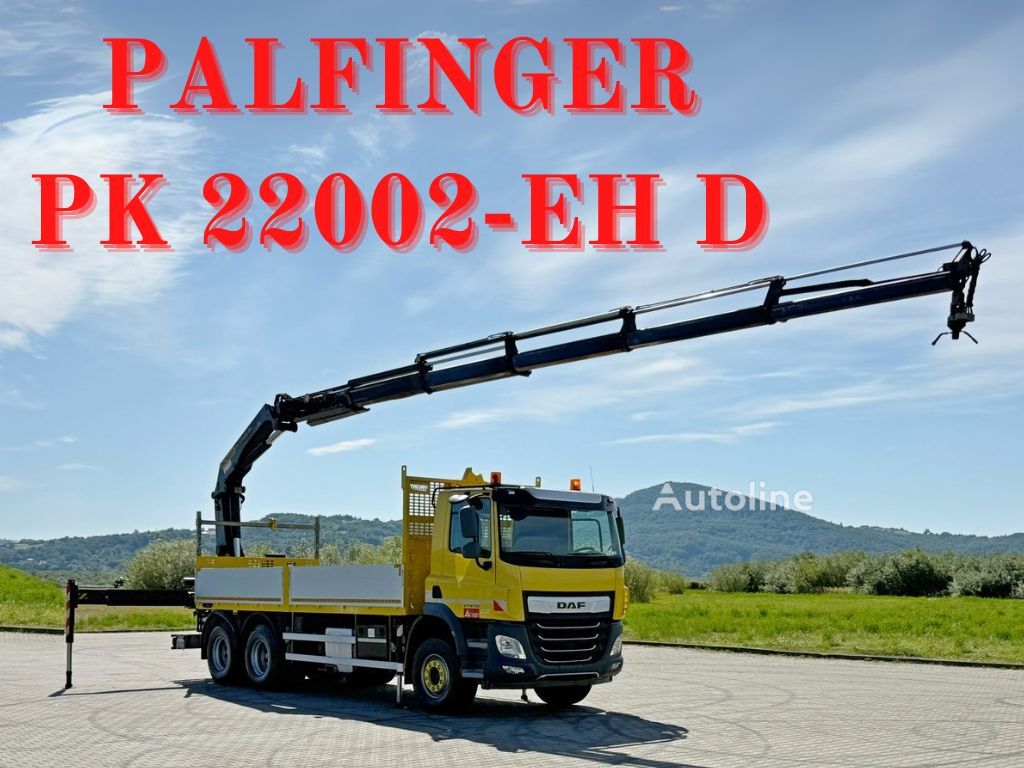 DAF CF 450 * PK 22002 - EH D + FUNK * 6x4 * TOP kamion s ravnom platformom