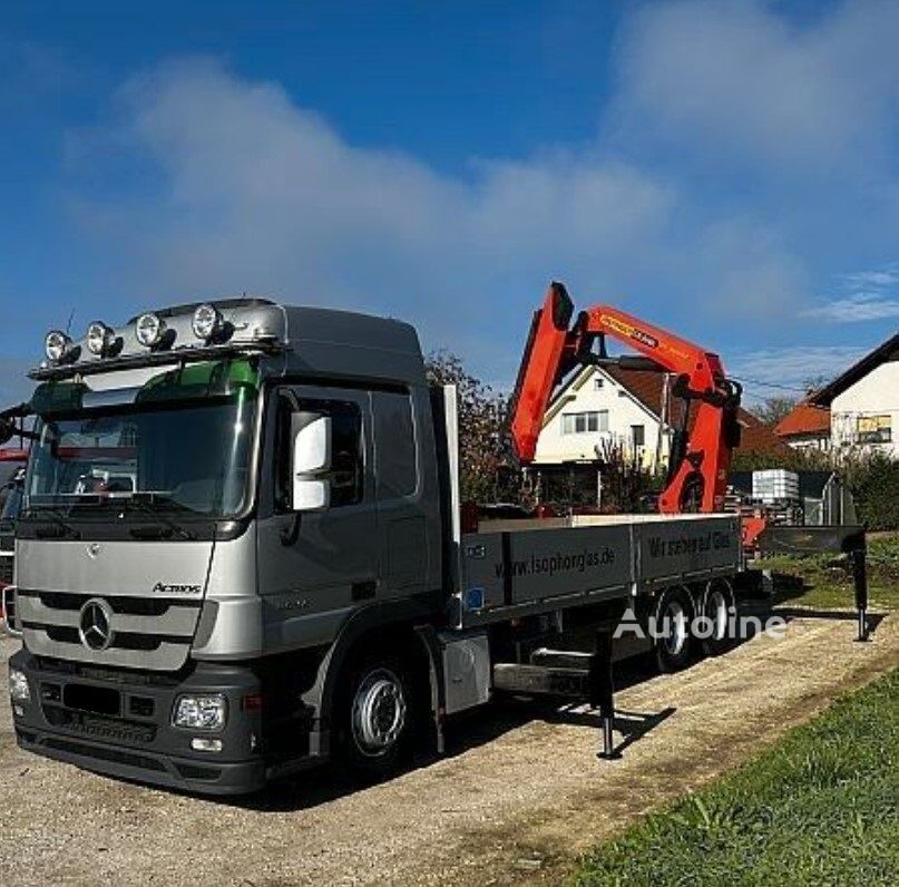 Mercedes-Benz ACTROS 2641 6x2 Crane PALFINGER PK 36002 kamion s ravnom platformom