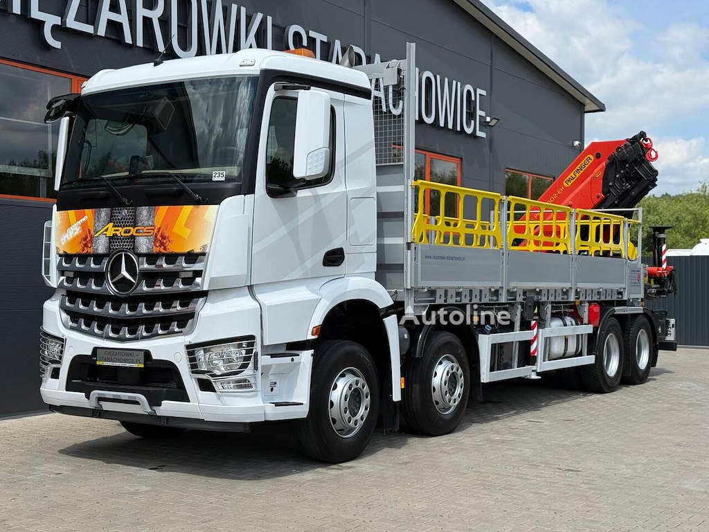 Mercedes-Benz Arocs Actros 3236 // E6 // 8x4 // Palfinger PK4800 kamion s ravnom platformom