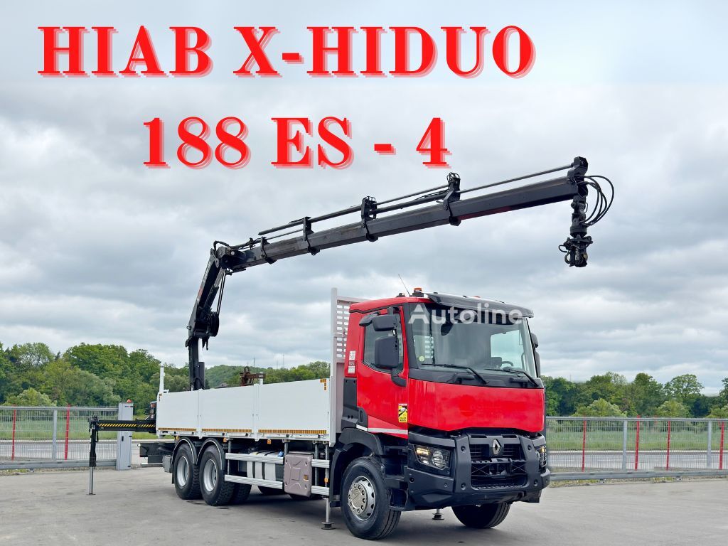 Renault C 400 *HIAB X - HIDUO 188 ES - 4 + FUNK * 6x4 kamion s ravnom platformom