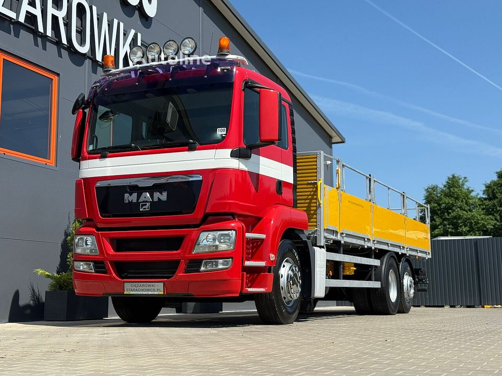 MAN MAN TGS TGX E5 26.320 / skrzynia / platforma / oś skrętna kamion s ravnom platformom
