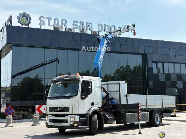 Volvo FE 240 4x2 HMF 1560 K3 HDS Rotator Crane Kran kamion s ravnom platformom