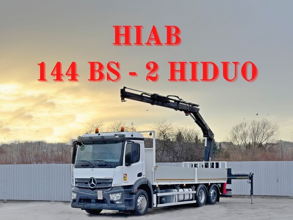 Mercedes-Benz ANTOS 2543* HIAB 144 BS - 2 HIDUO /FUNK kamion s ravnom platformom