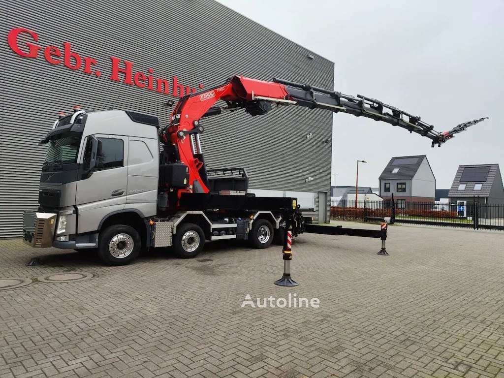 Volvo FH 540 8x4 Fassi F1650 RA.2.28 XHE-Dynamic kamion s ravnom platformom