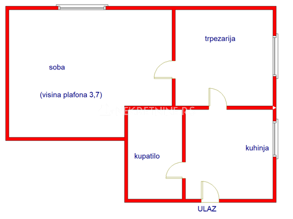 Jednoiposoban stan PETROVARADIN, 80000€