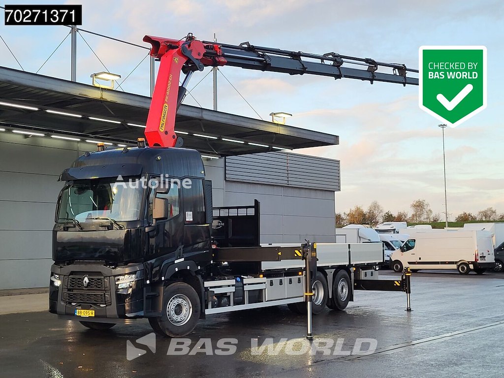 Novi Renault C 480 6X2 NEW! Palfinger PK41002 EH Crane Kran ACC Euro 6 kamion s ravnom platformom