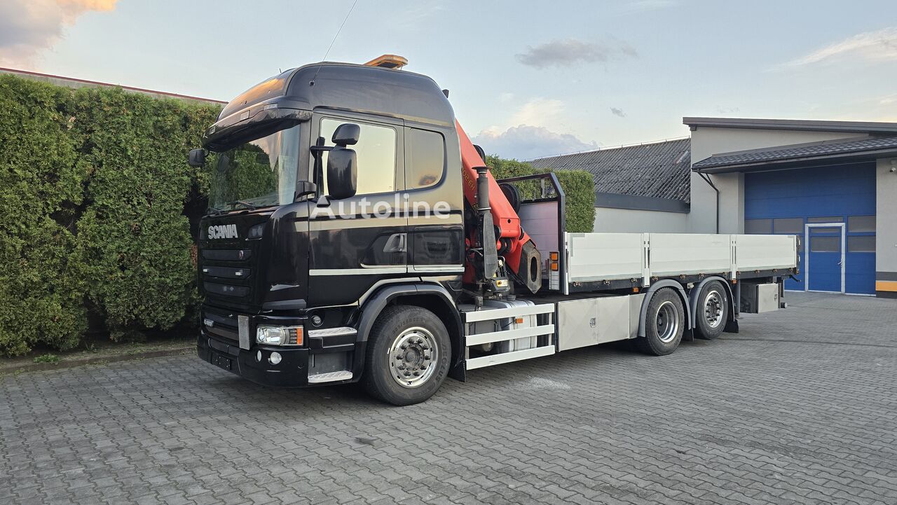 Scania G490 6x2 palfinger PK 33002 EH kamion s ravnom platformom