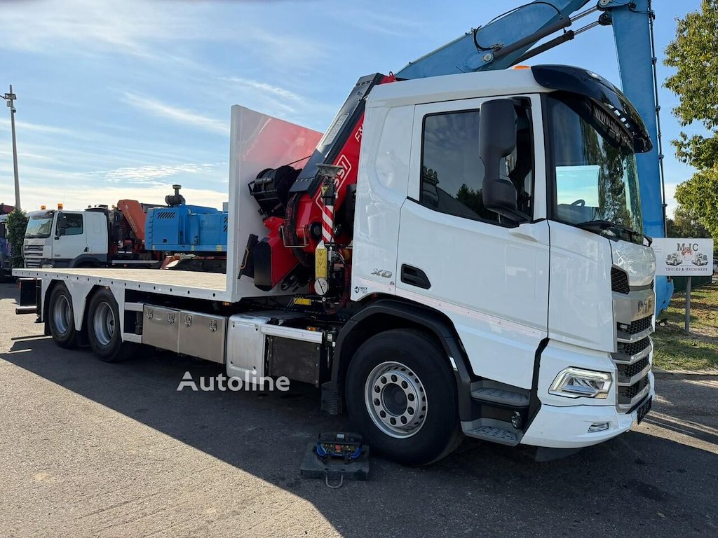 DAF XD 450 6x4 PRITSCHE + (24m) KRAN FASSI F345 8x + WINCH - 35.000k kamion s ravnom platformom