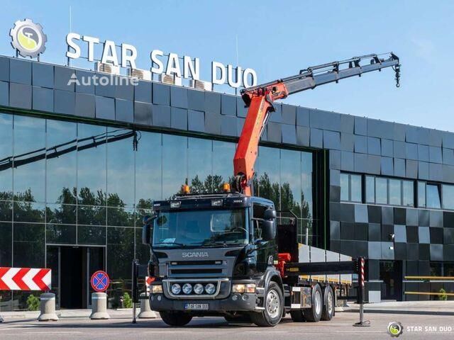 Scania P270 6x2 PALFINGER PK 20002 HDS Crane Rotator kamion s ravnom platformom