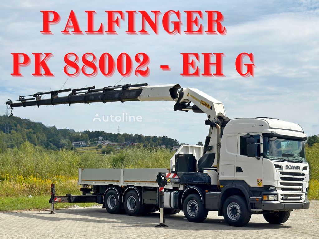 Scania R 500 * PK 88002 - EH G + FUNK * 8x4 *TOPZUSTAND kamion s ravnom platformom