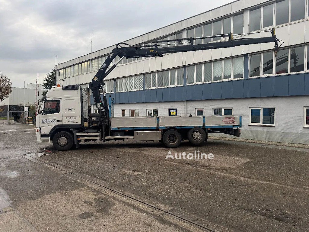 Volvo FM 9.340 6X2 EURO 5 HIAB 211 EP3 + REMOTE CONTROL kamion s ravnom platformom