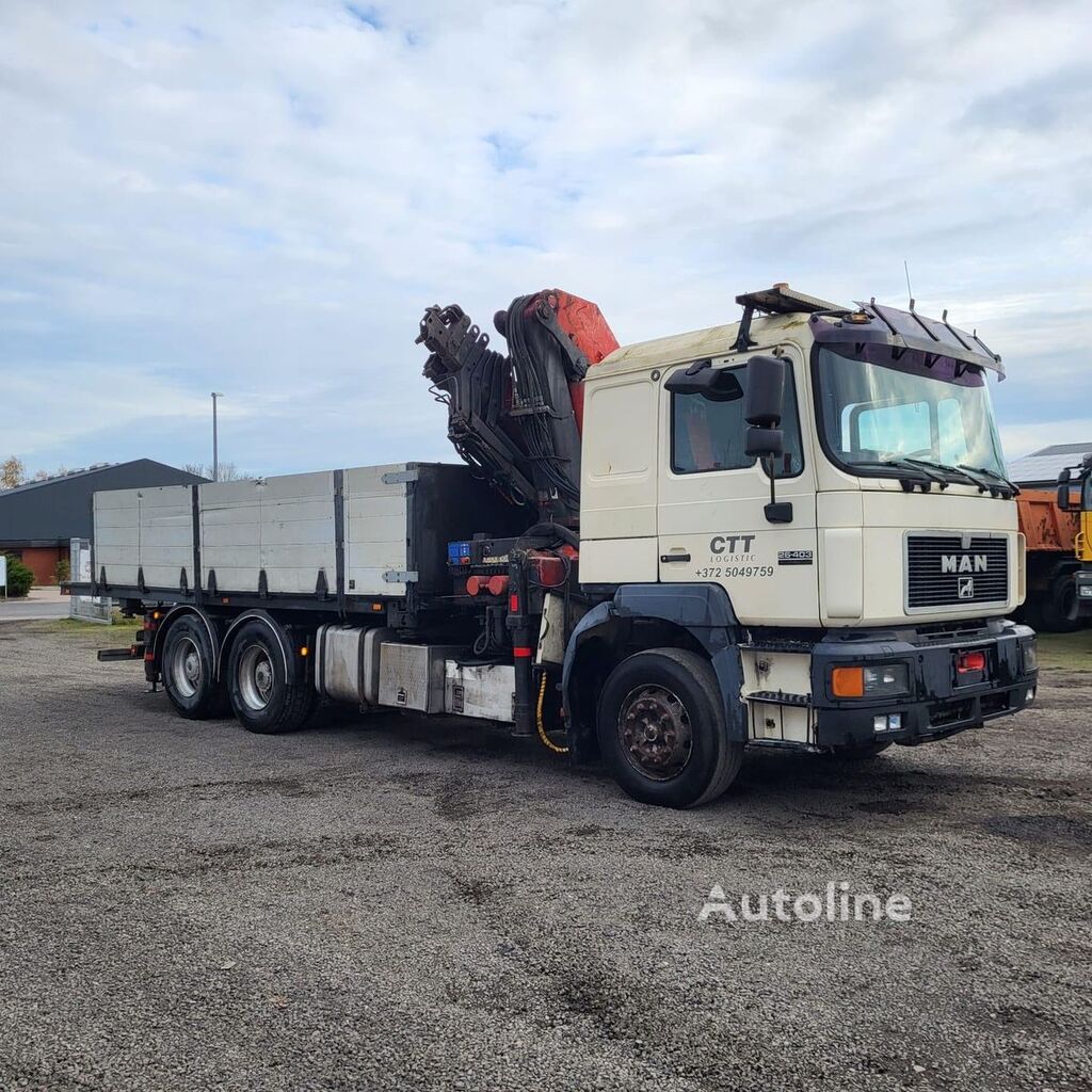 MAN 26.403 6x4 HMF 3720 kram max 12.5 ton and 24 m kamion s ravnom platformom
