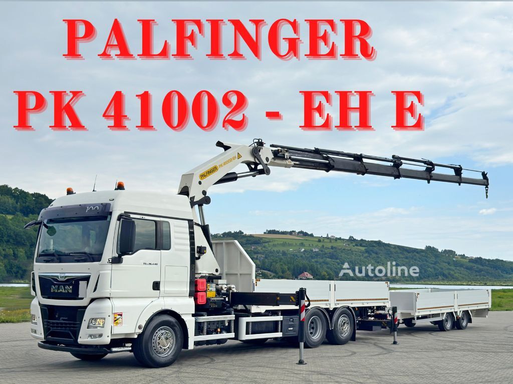 MAN TGX 26.440 * PK 41002-EH E + FUNK + Anhänger*TOP kamion s ravnom platformom + prikolica sa ravnom platformom