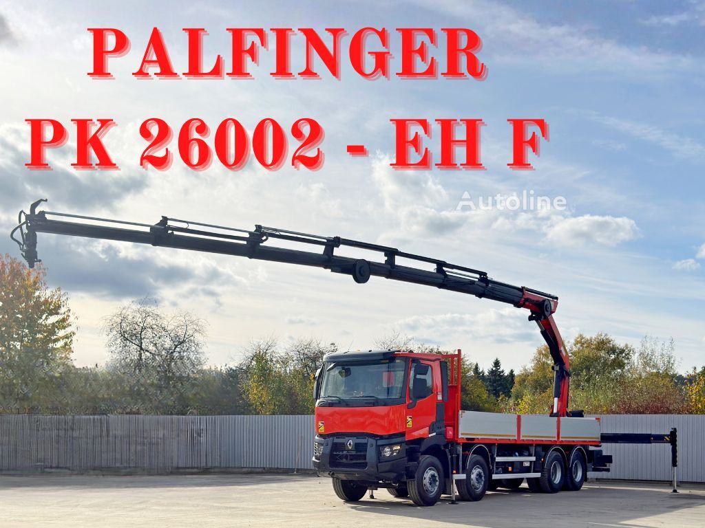 Renault C430 * PALFINGER PK 26002 - EH F + FUNK/ 8x4 kamion s ravnom platformom