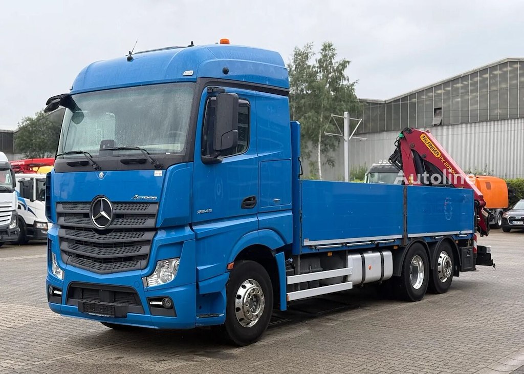 Mercedes-Benz Actros 2545 - Flatbed + crane 6x2 kamion s ravnom platformom