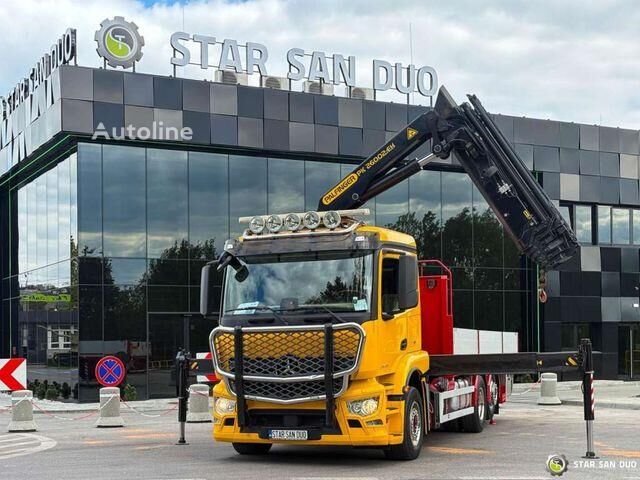 Mercedes-Benz ACTROS 2543 6x2 PalfingerPK 26002 EH Crane kamion s ravnom platformom
