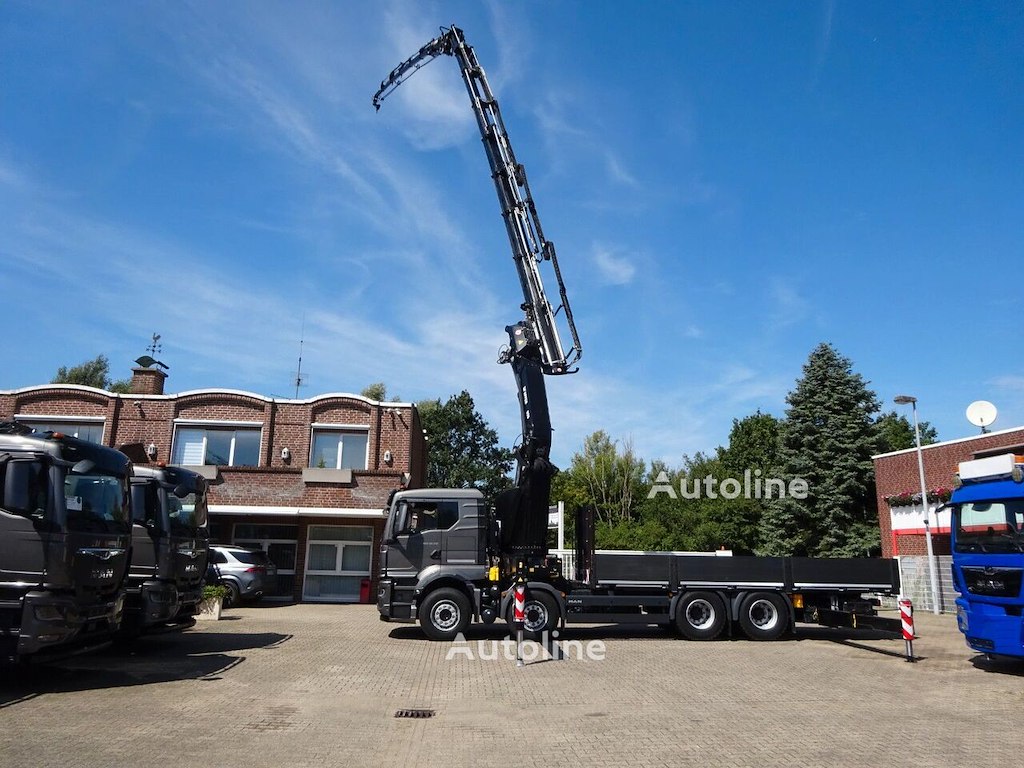 MAN 35.510 - Flatbed+crane kamion s ravnom platformom