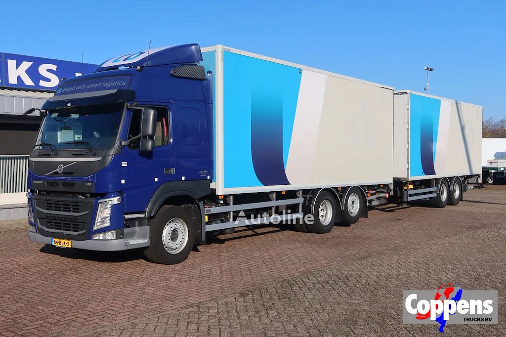 Volvo FM 420 6x2 Bak + Dhollandia klep 1500 kg + Aanhanger 94-WS-TS kamion furgon