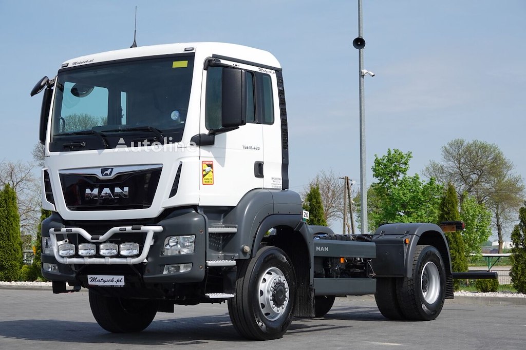 MAN TGS 18.420 / 4X4 /  RAMA DŁ. 5,6 M / NAVI / DO ZABUDOWY / SPROWA kamion šasija