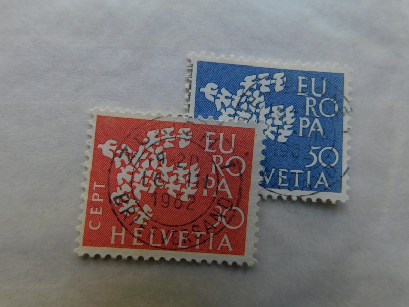 ŠVAJCARSKA EUROPA 1961 KOMPLET SERIJA