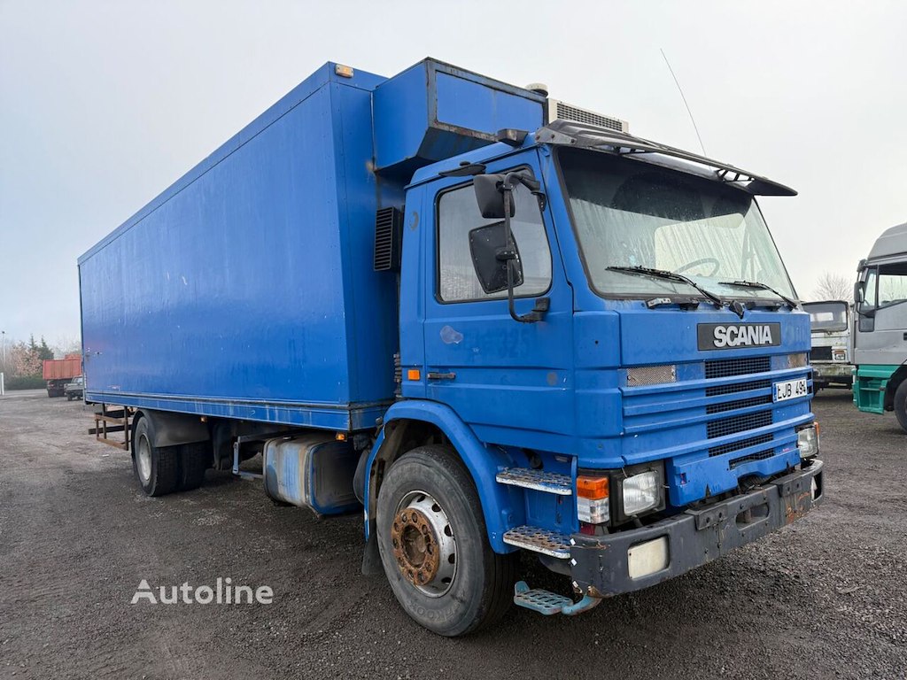 Scania P93 4x2 box truck manual, 9 m long box kamion hladnjača