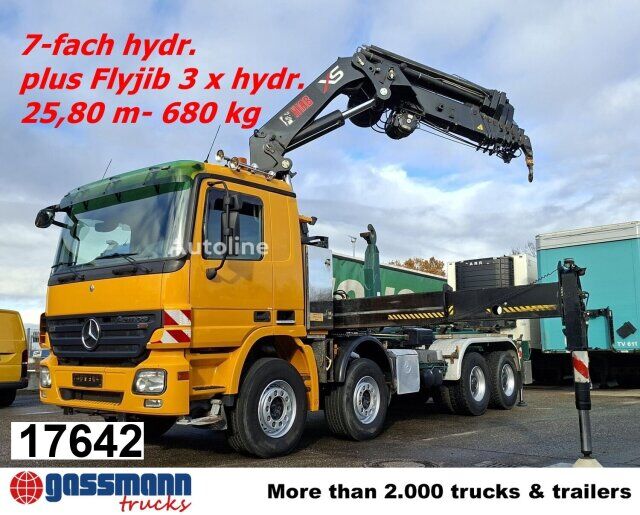 Mercedes-Benz Actros 4146 K 8x4/4, Retarder, Kran Hiab XS 477 kamion rol kiper