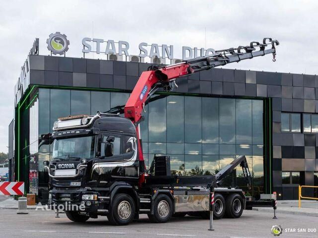 Scania R580 8x4 HMF 5020-K6, JOAB L20 5200AK Hooklift kamion rol kiper