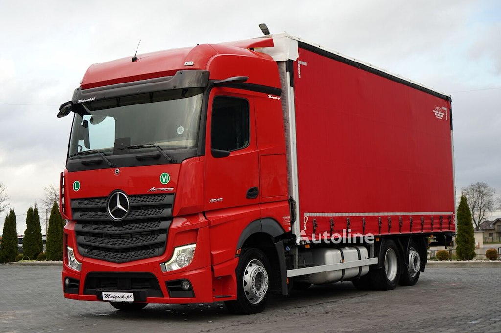 Mercedes-Benz ACTROS / 2545 / SOLÓWKA  / 6x2 / I-PARK COOL / BIG SPACE / WIELT kamion sa klizna zavesa cerada