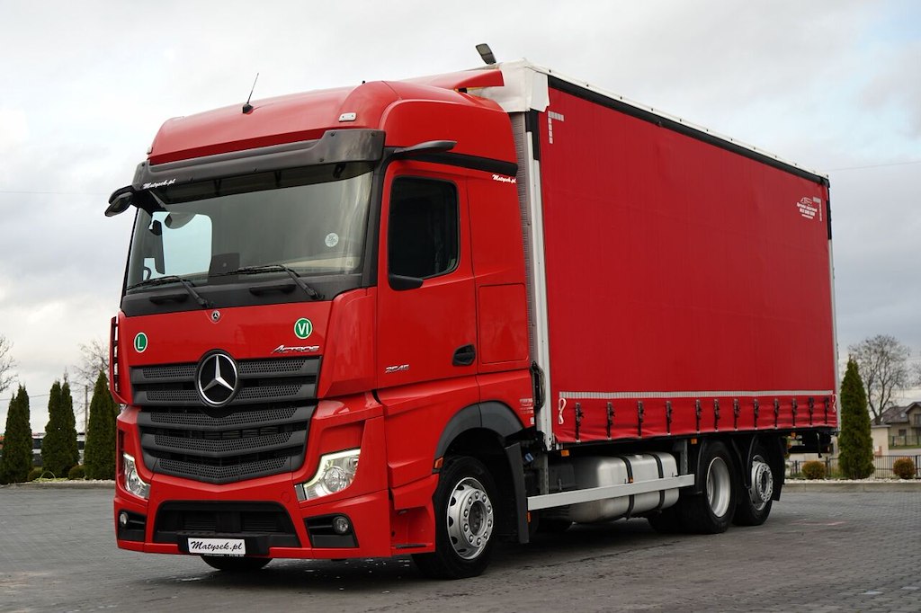 Mercedes-Benz ACTROS / 2545 / SOLÓWKA  / 6x2 / I-PARK COOL / BIG SPACE / WIELT kamion sa klizna zavesa cerada