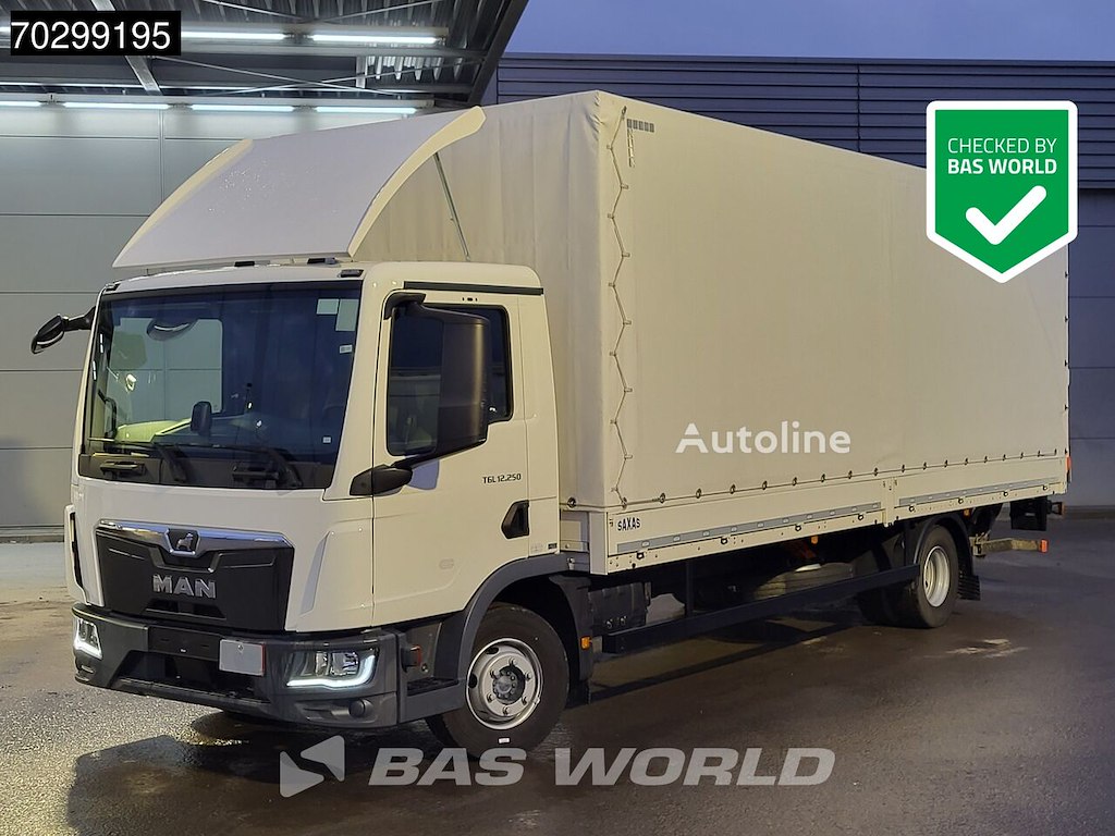 MAN TGL 12.250 4X2 Low Mileage! 12tonner 1500kg Ladebordwand Automat kamion sa klizna zavesa cerada