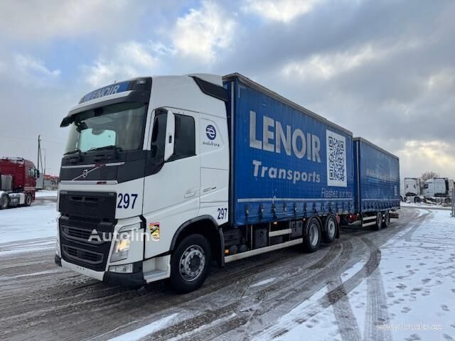 Volvo FH460 kamion sa klizna zavesa cerada + prikolica sa kliznom ceradom
