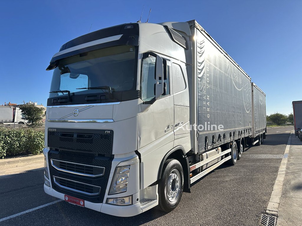 Volvo FH 460 kamion sa klizna zavesa cerada + prikolica sa kliznom ceradom