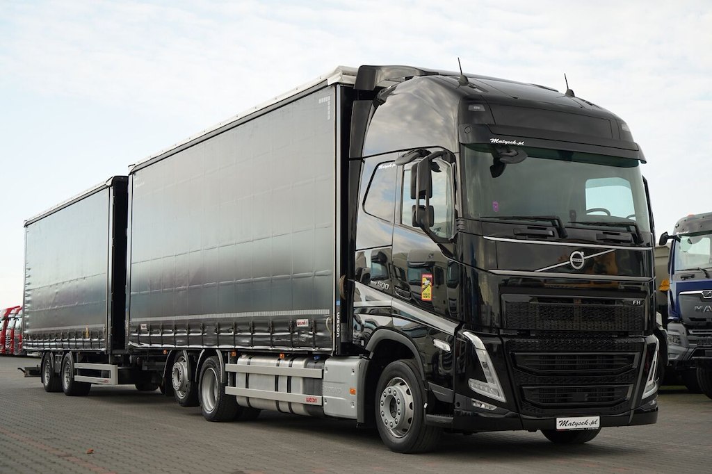 Volvo FH 500 / I-SAVE / XL / ZESTAW TANDEM PRZEJAZDOWY 120 M3 / 2023 kamion sa klizna zavesa cerada + prikolica sa kliznom ceradom