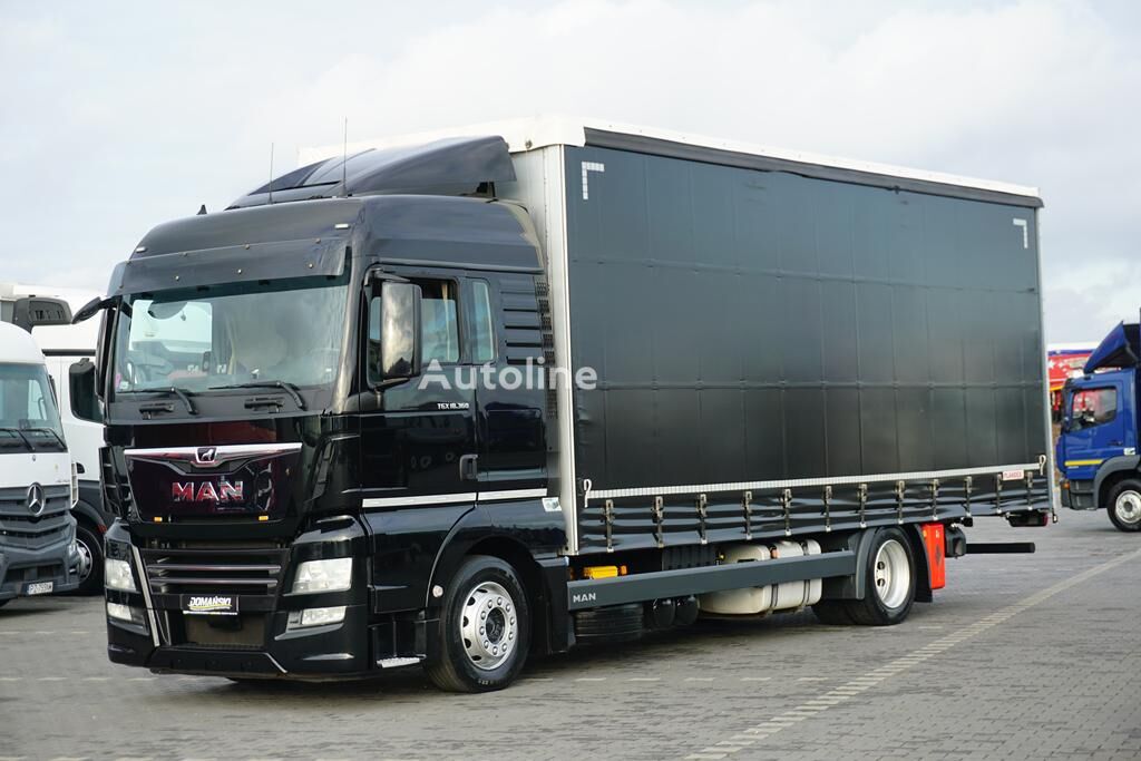 MAN TGX / 18.360 / ACC / E 6 / FIRANKA / 19 PALET / ŁAD. 7650 KG kamion sa klizna zavesa cerada
