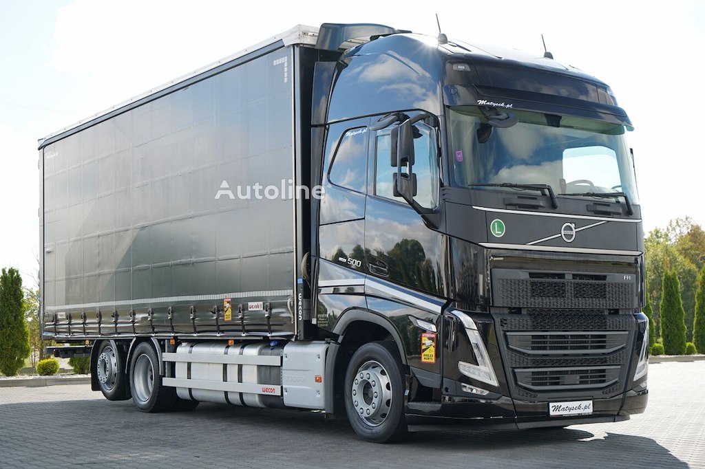 Volvo FH 500 / I-SAVE / TANDEM PRZEJAZDOWY / 2023 / KLIMA POSTOJOWA / kamion sa klizna zavesa cerada