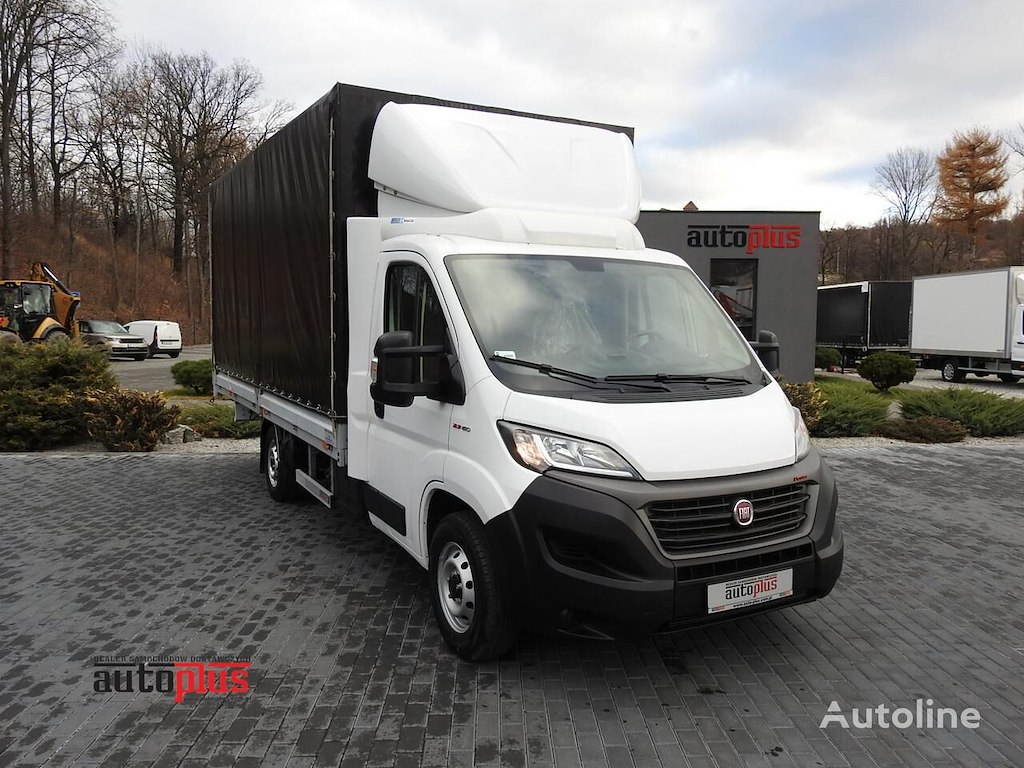 Fiat DUCATO PLANDEKA 10 PALET KLIMATYZACJA PNEUMATYKA 160KM [ T63576 kamion s ceradom < 3.5t