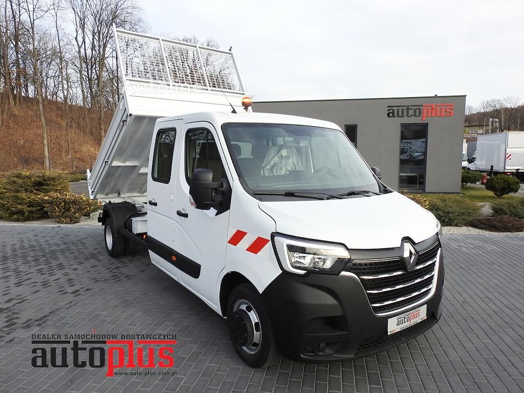Renault MASTER  WYWROTKA PODWÓJNA KABINA DOKA 6 MIEJSC TEMPOMAT LEDY BLI kamion kiper < 3.5t