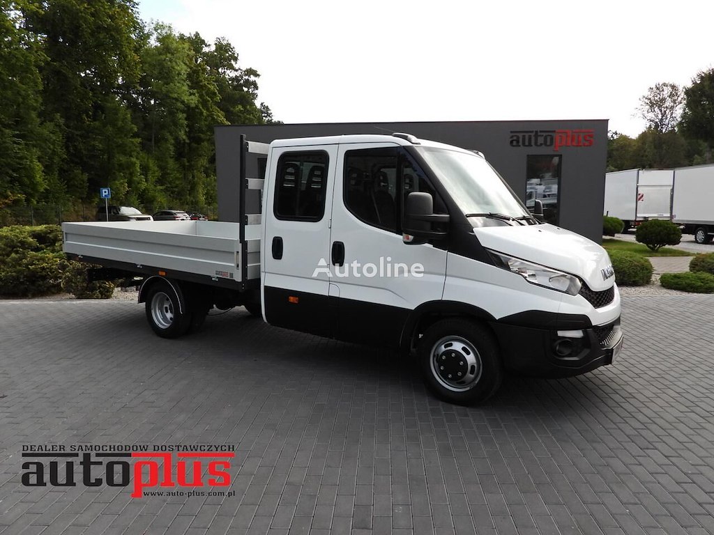 IVECO DAILY 35C17 SKRZYNIA PODWÓJNA KABINA DOKA 7 MIEJSC TEMPOMAT BLIŹ kamion s ravnom platformom < 3.5t
