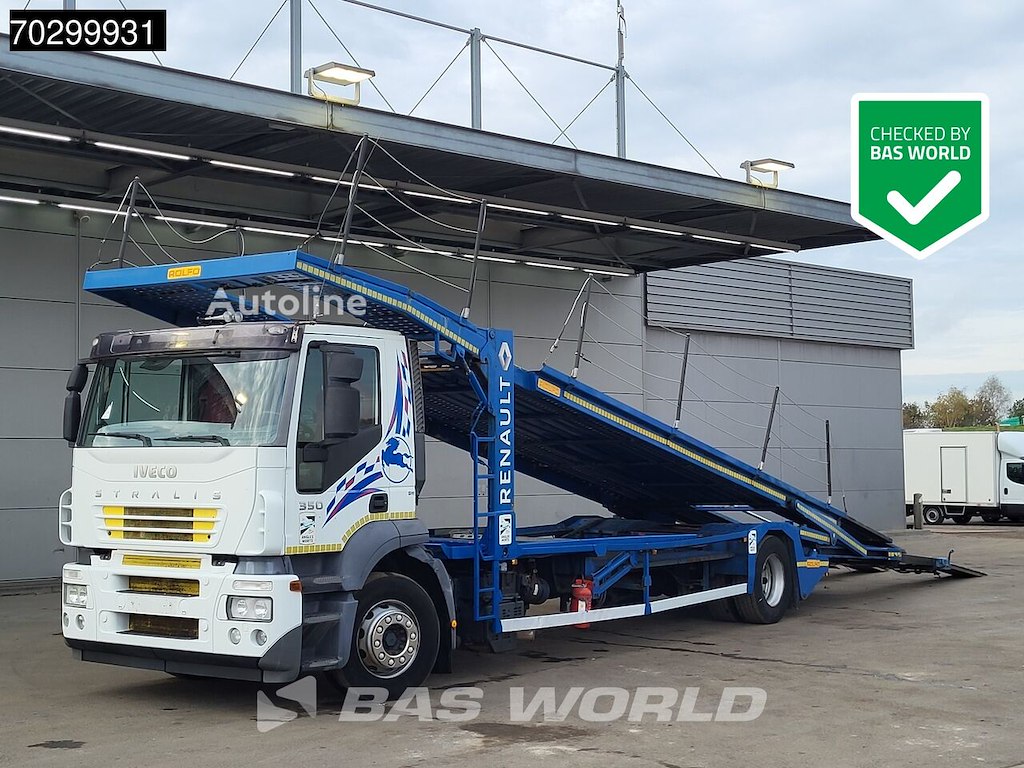 IVECO Stralis 350 4X2 19tons Rolfo Car transporter Winch Manual Euro 3 autotransporter