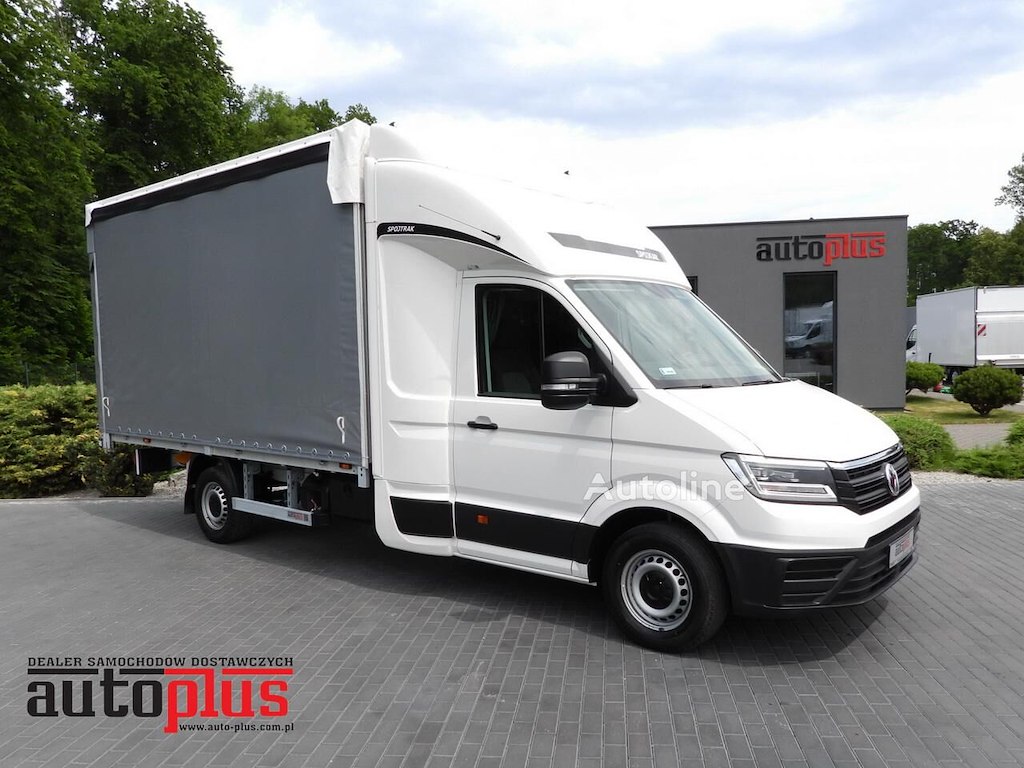 Volkswagen CRAFTER  PLANDEKA 8 PALET TEMPOMAT LEDY KLIMATYZACJA 180KM [ 04 kamion s ceradom